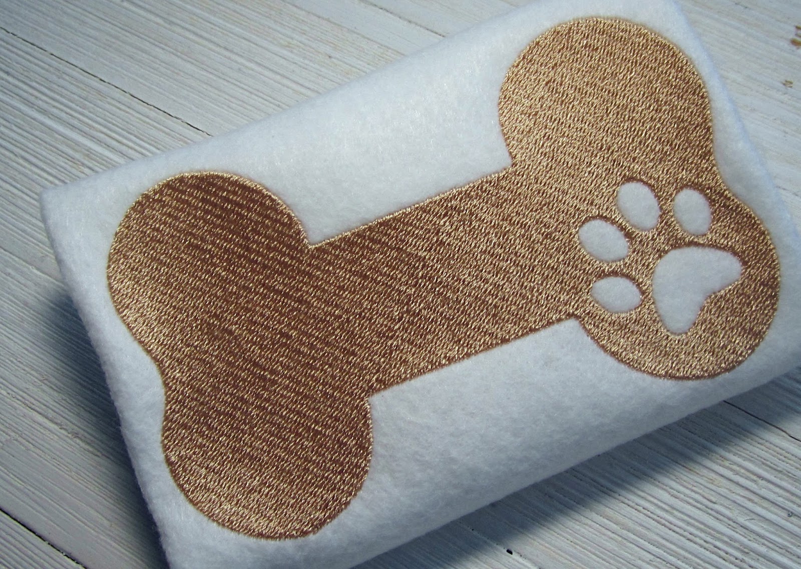 AdelaidesCorner: Dog bone embroidery design, embossed paw print, 6 ...