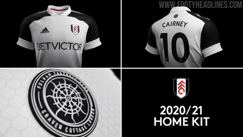 Fulham 20-21 Home & Away Kits Released - Premier League Home Kits ...