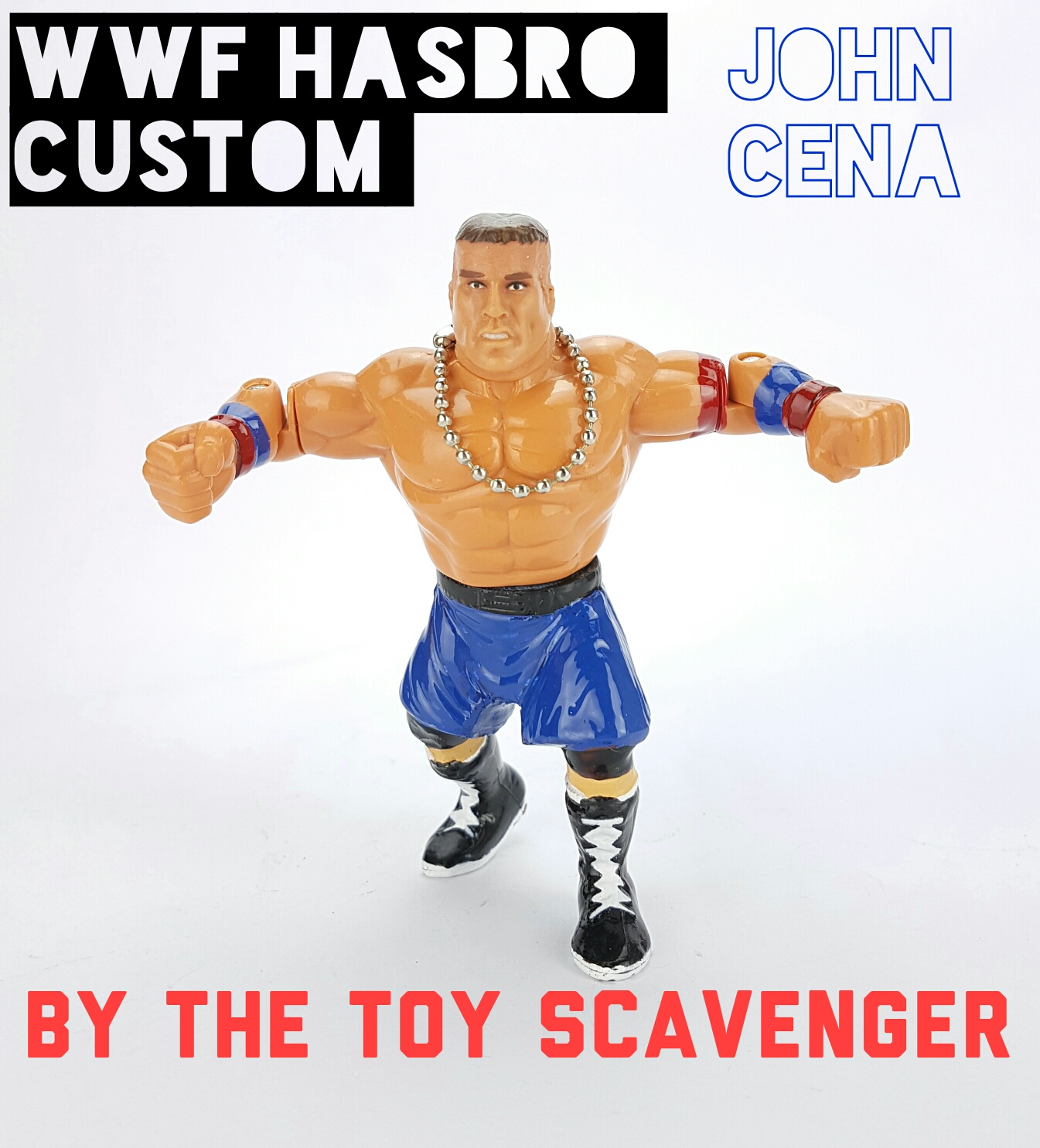 WWF Hasbro Custom Action Figure ☆ John Cena | Vintage Action Figures ...