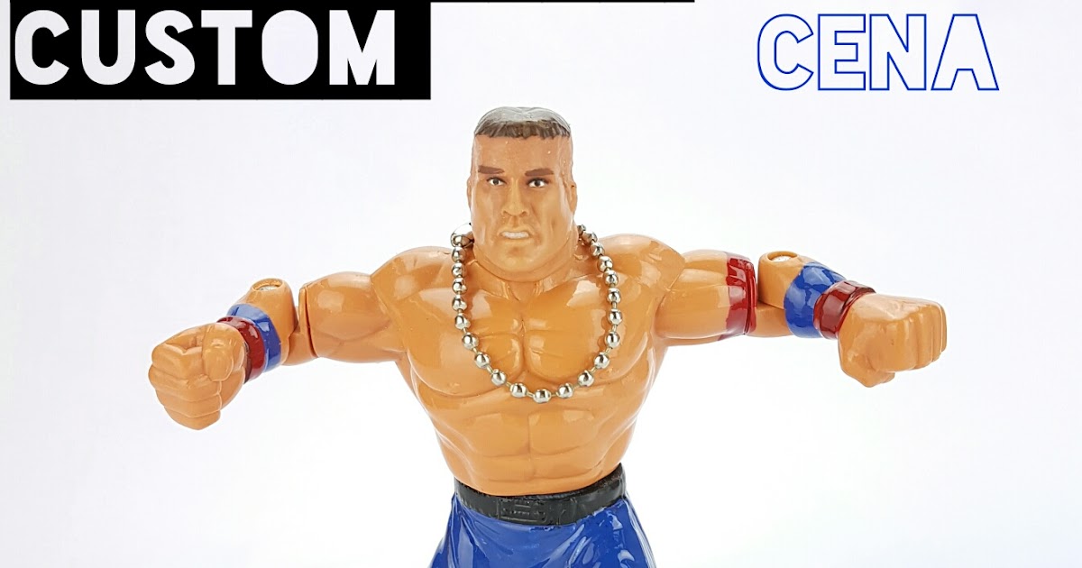 WWF Hasbro Custom Action Figure ☆ John Cena | Vintage Action Figures ...
