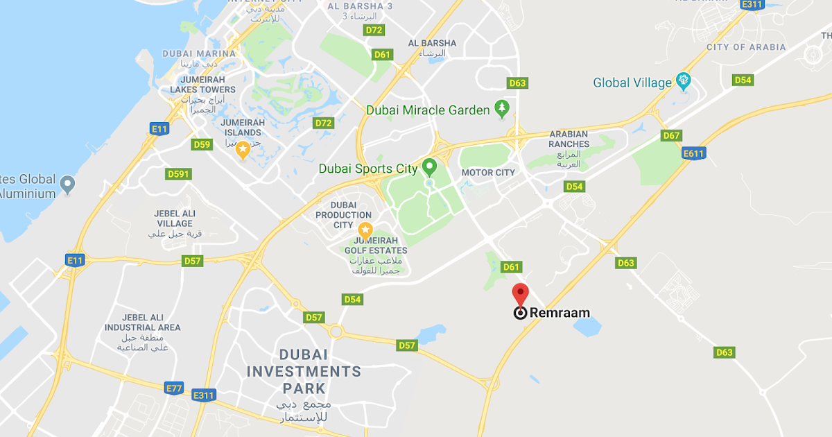 Location Map - Remraam Dubailand