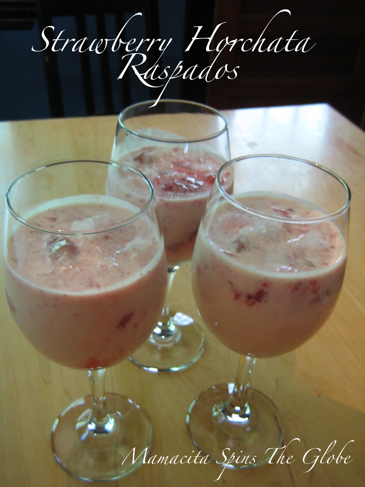 Mamacita Spins The Globe: Strawberry Horchata Raspados (Panama)