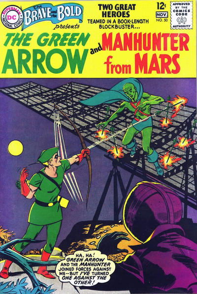 Dave's Comic Heroes Blog: Martian Manhunter Meets Green Arrow And The Flash