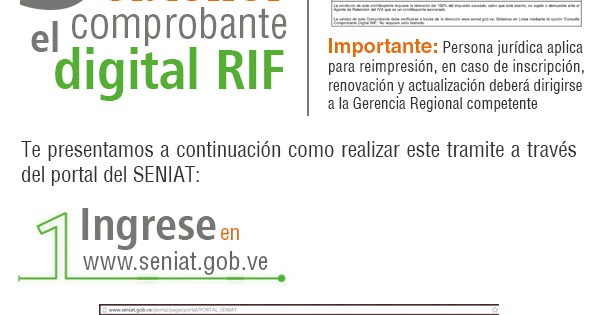 FacturaLegal: ¿Como Renovar o Actualizar mi RIF en el SENIAT?
