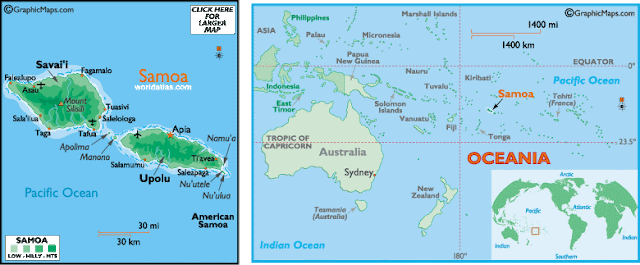 MAPS OF SAMOA