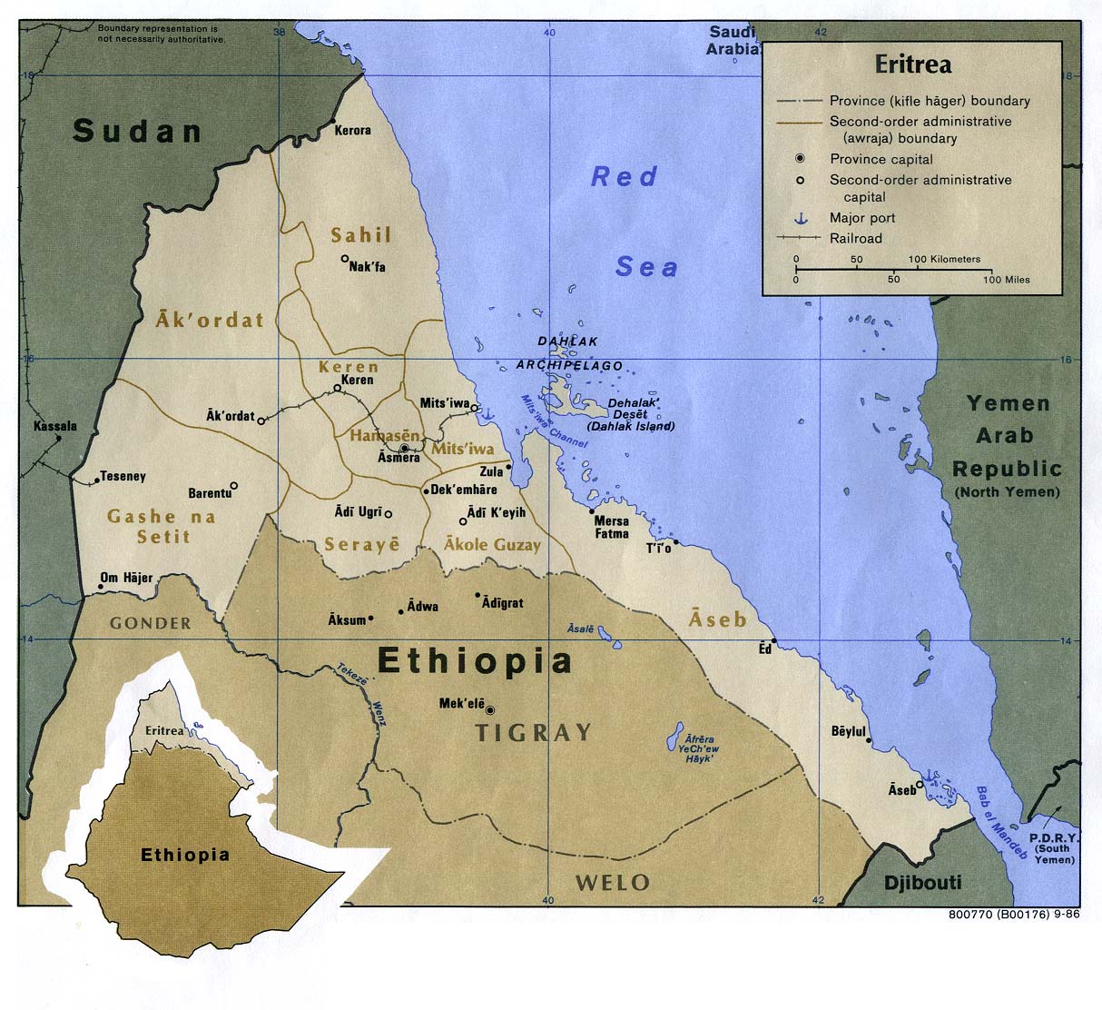 MAPS OF ERITREA - إريتريا