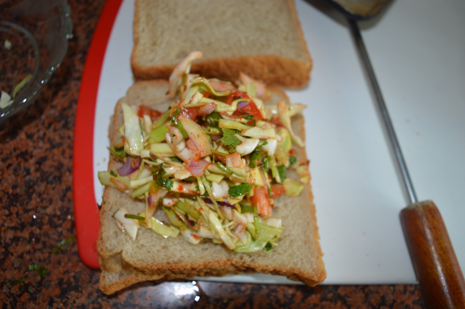 exotic-n-easy cooking: Cabbage Sandwich