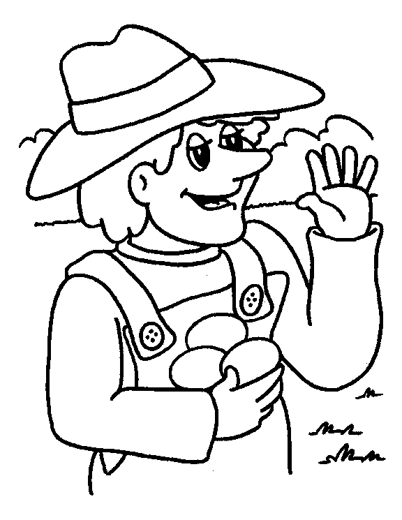 Dibujos de granjero - Imagui