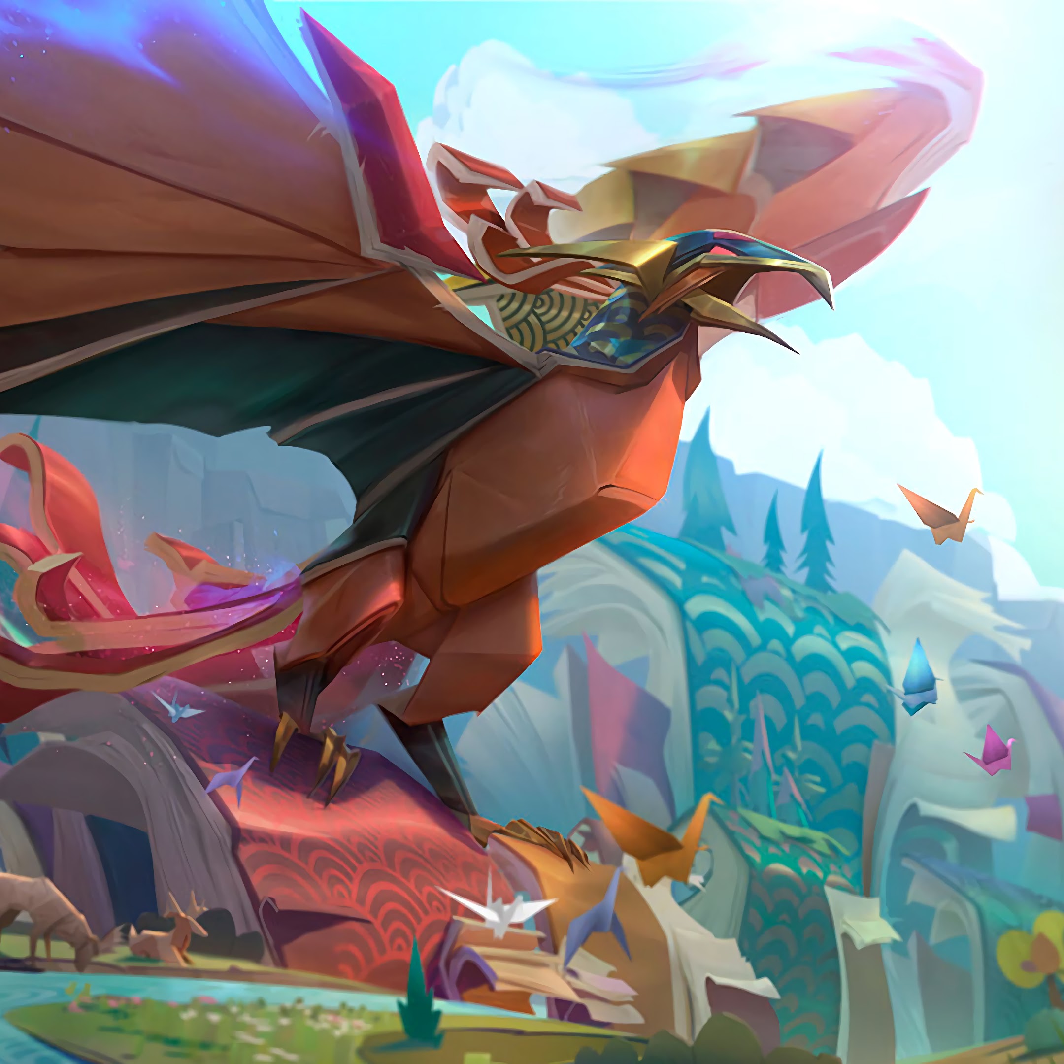 Papercraft Anivia, Splash Art, LoL, 4K, #24 Wallpaper iPhone Phone