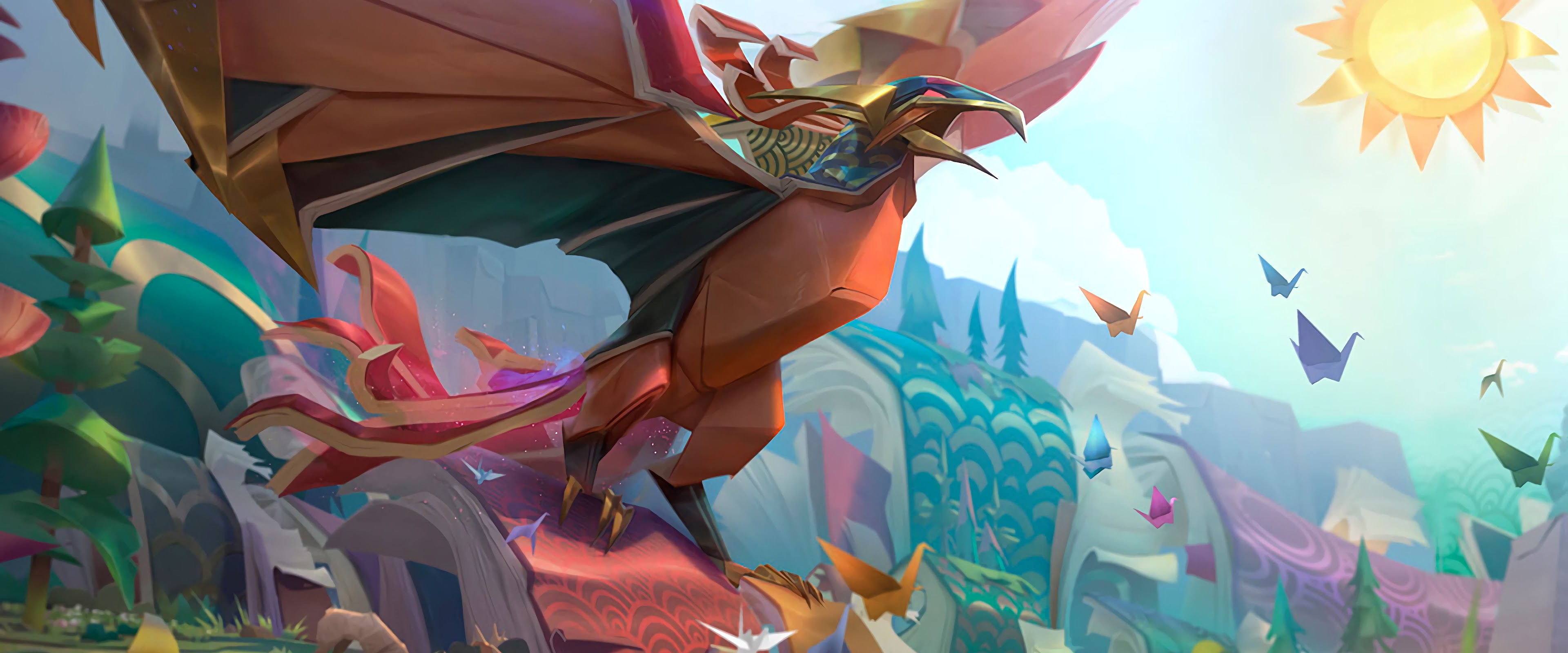 Papercraft Anivia, Splash Art, LoL, 4K, #24 Wallpaper iPhone Phone