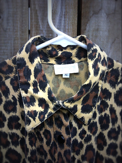 off the rackk: VINTAGE LEOPARD SHIRT