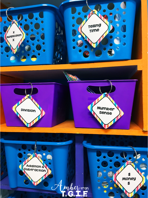 Organization and Storage for your Math Centers | All About 3rd Grade