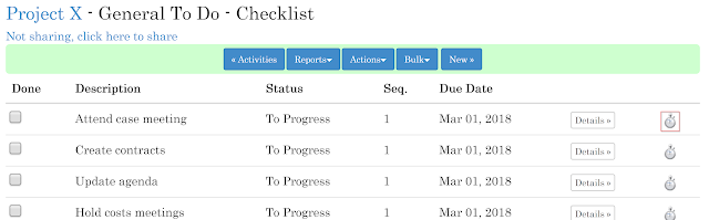 Checklists Here There and Everywhere: Time Recording Software