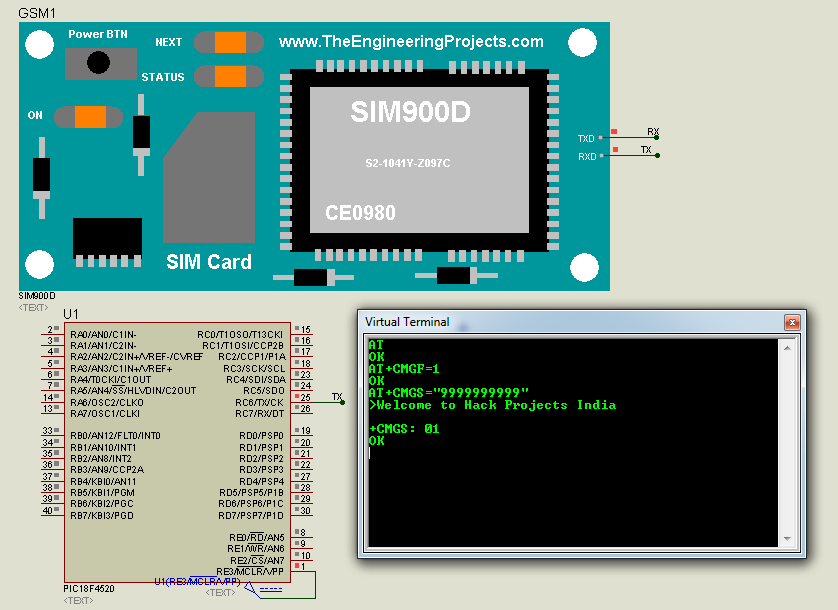Code Bloges: Interface a GSM (SIM 300) Modem with PIC Microcontroller ...