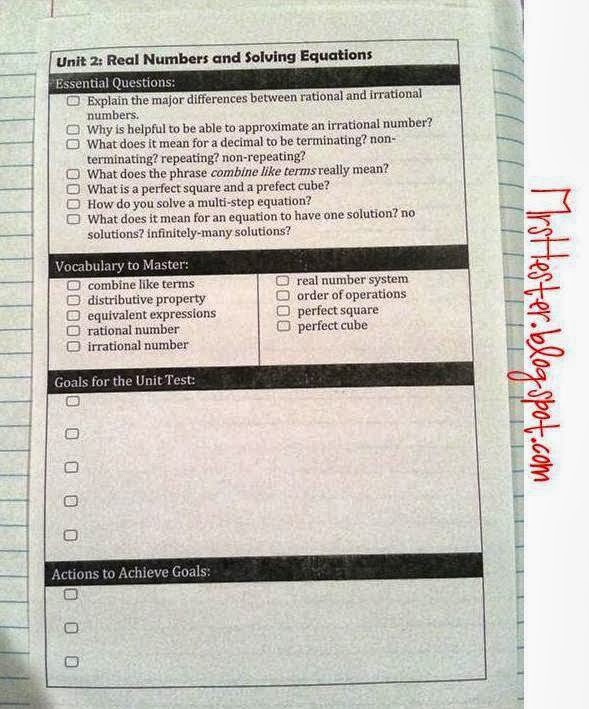 Mrs. Hester's Classroom : 8th Grade Math: Unit 2