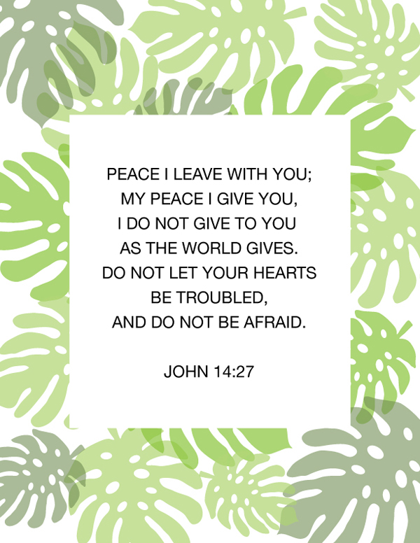 Monthly Memory Verse | Oleander + Palm