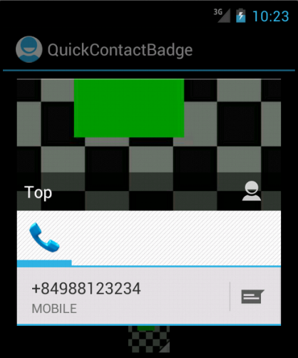 How to use QuickContactBadge in Android - Terraligno