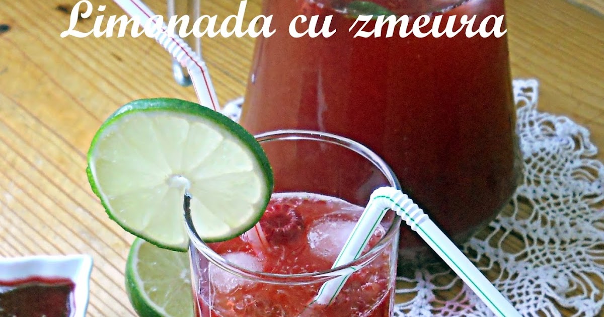Arome si culori : Limonada cu zmeura