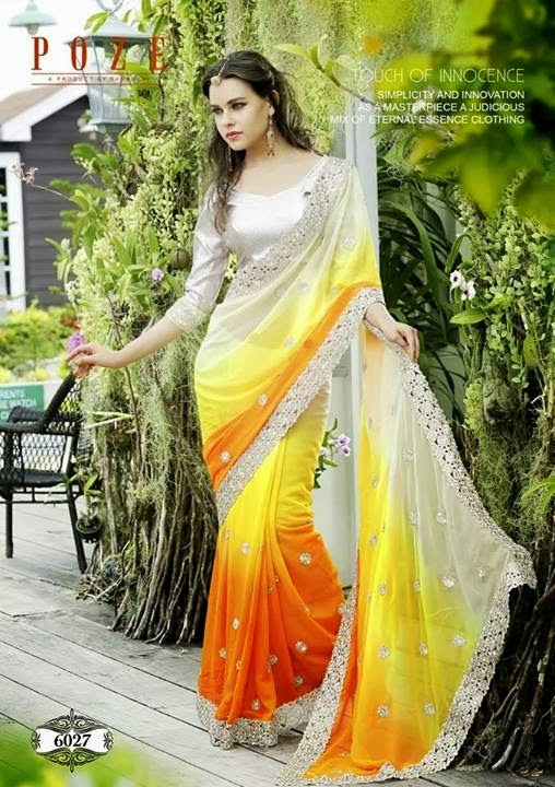 Simple & Beautiful Sarees | Simple Navratri Saree Designs for Girls ...