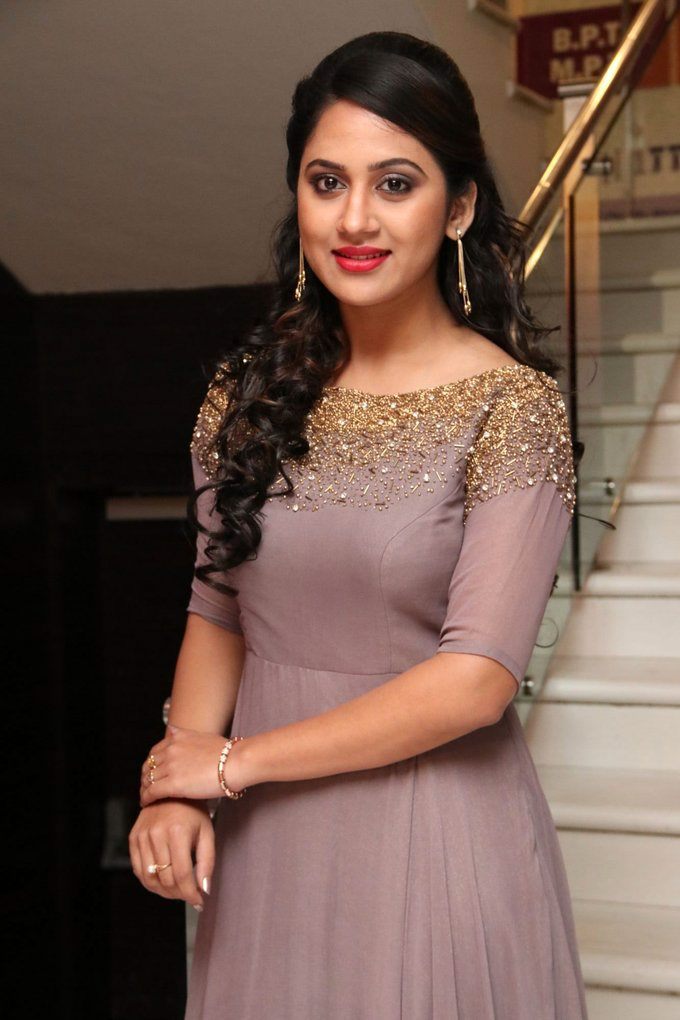 Actress Miya George In Long Gown Beautiful Stills Gallery