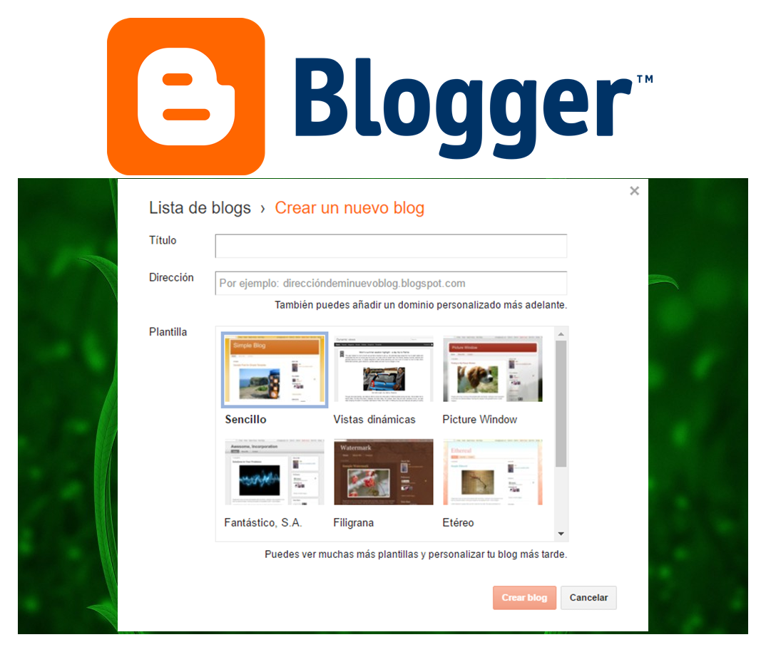 Aprende a crear un blog en blogger 2017- Gratis