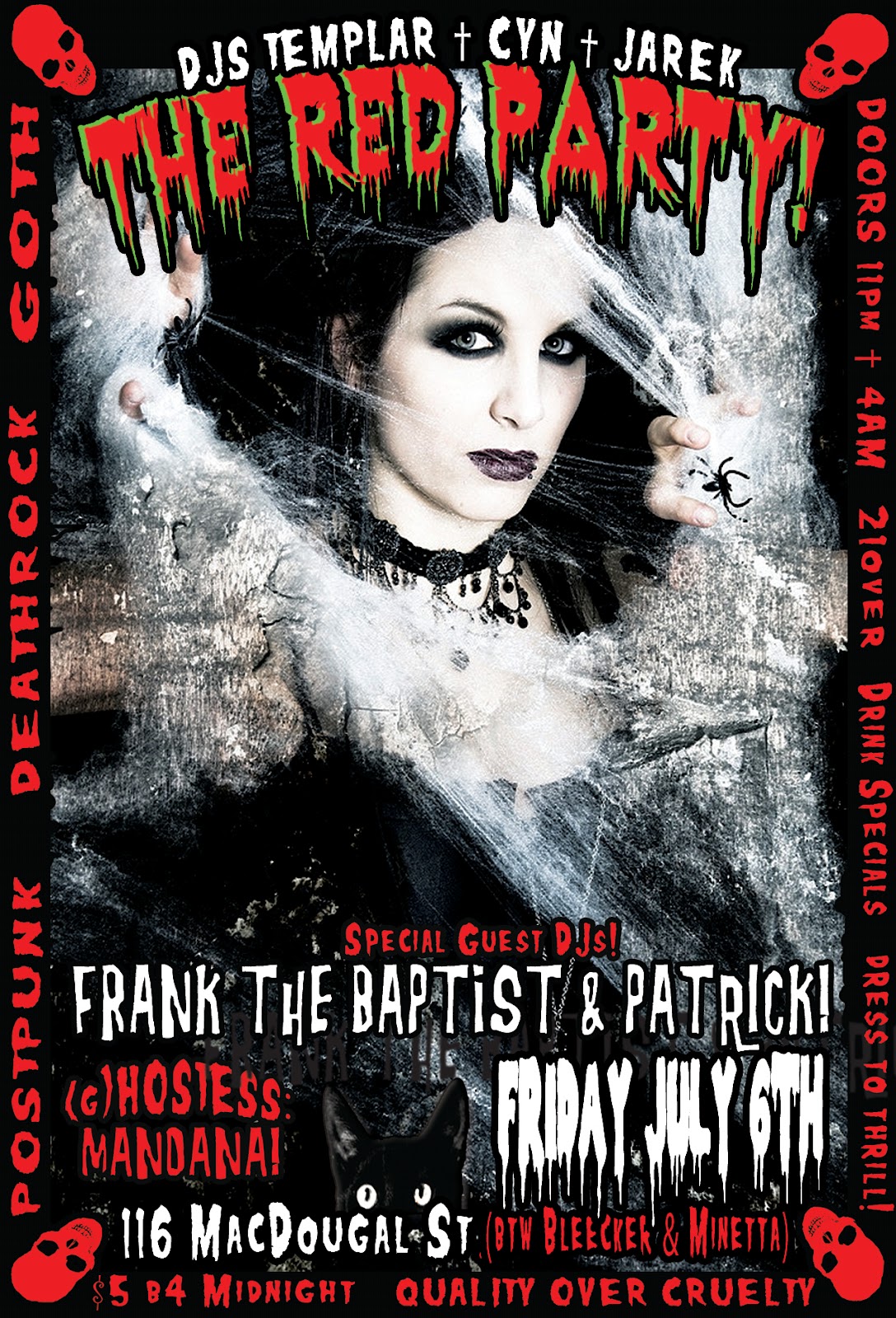 STATIC FROM THE ATTIC: The Red Party Friday July 6th