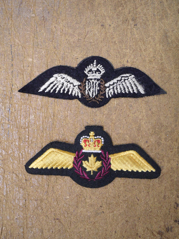 Four Bees: RAF, RCAF, Flight Wings, WW2 British, Post War Canadian