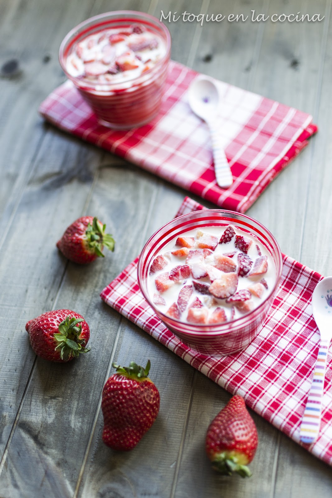 Mi toque en la cocina: Fresas leche y leche