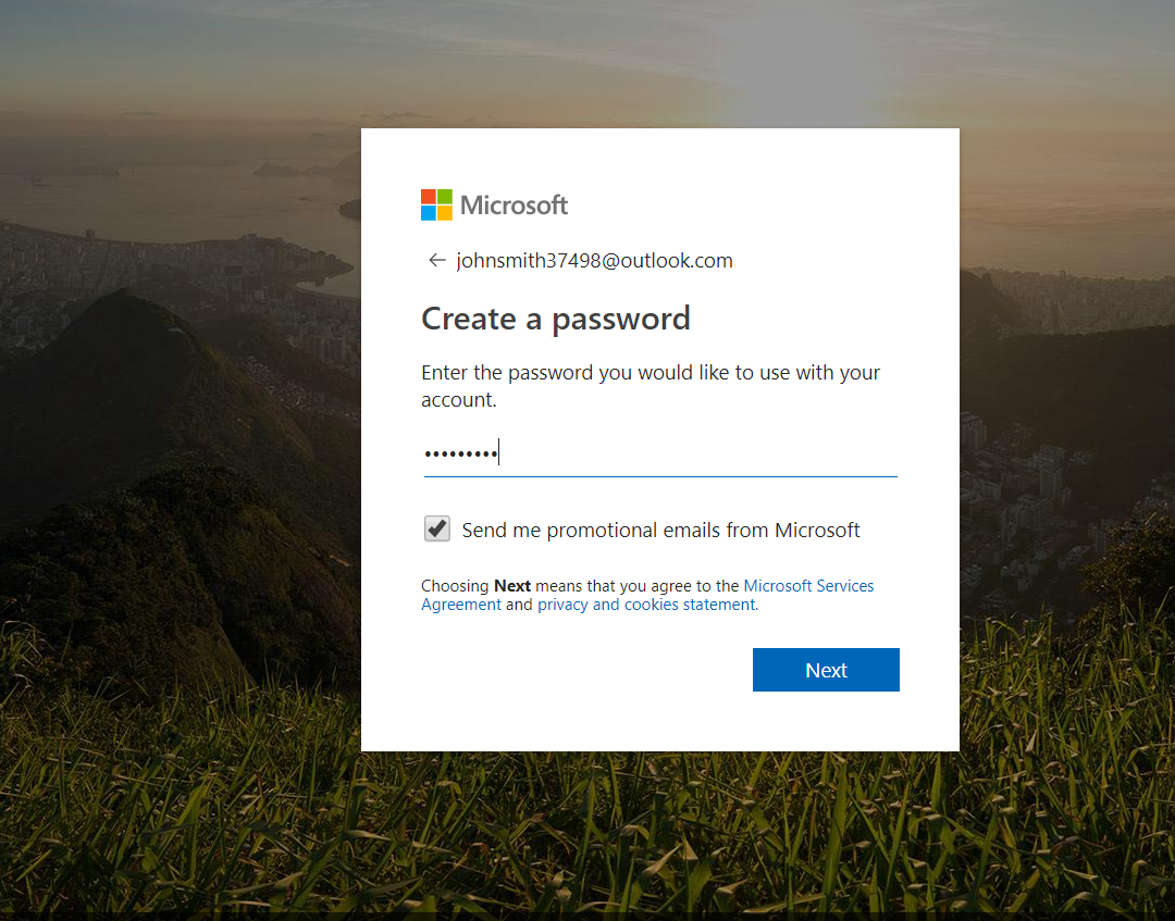 How To Create A Personal Outlook Or Hotmail Email Account | Straight ...