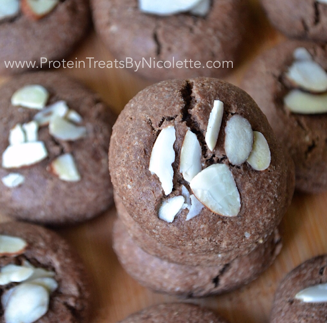 Protein Treats By Nicolette : Chocolate Almond Protein Cookies