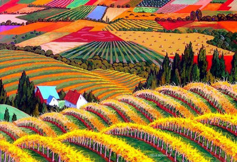 Imágenes Arte Pinturas: La Fuerza Del Color En Los Paisajes Naif, Arte ...