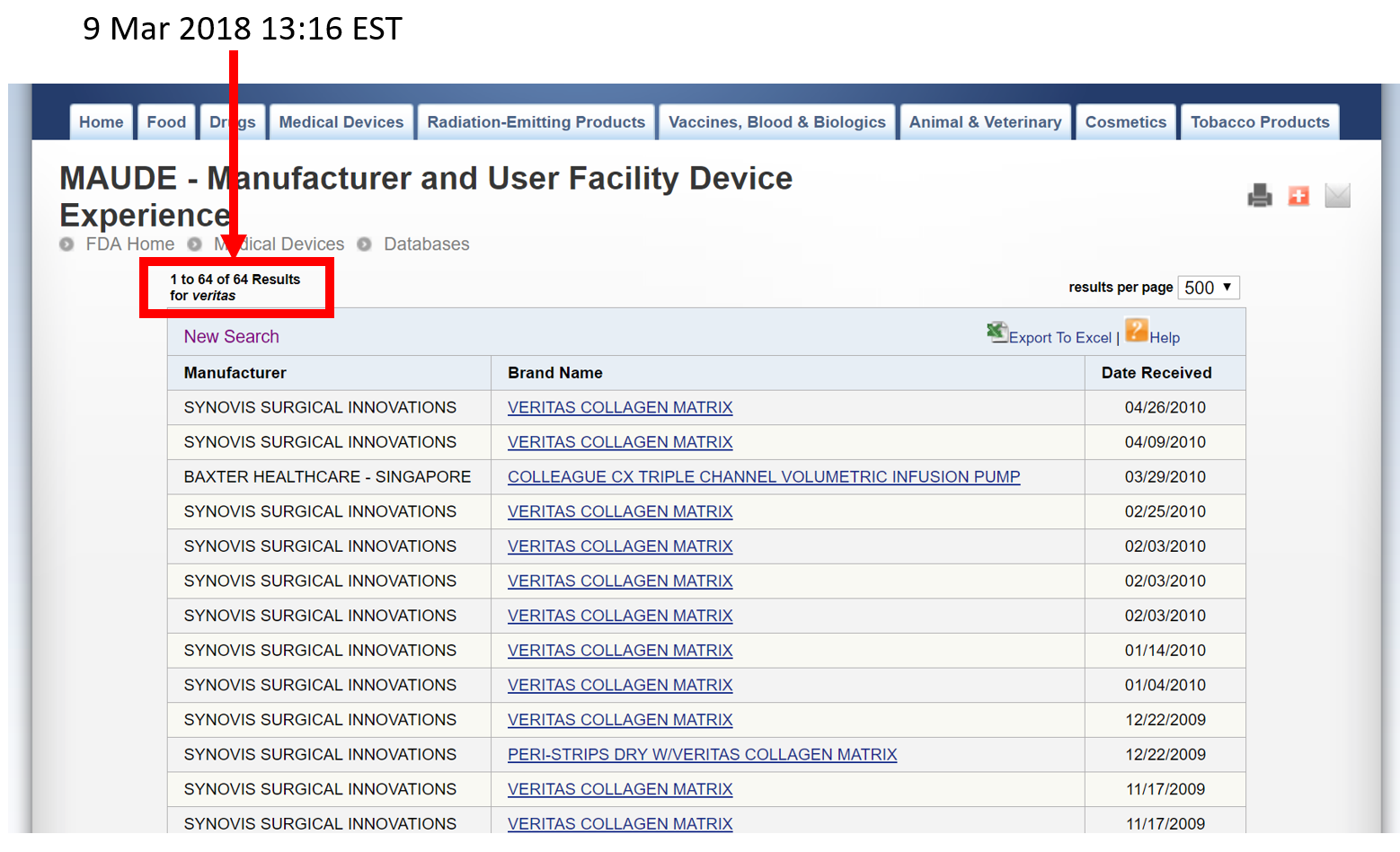 FDABLE BLOG: FDA Updates their MAUDE Production Database LIVE and on ...