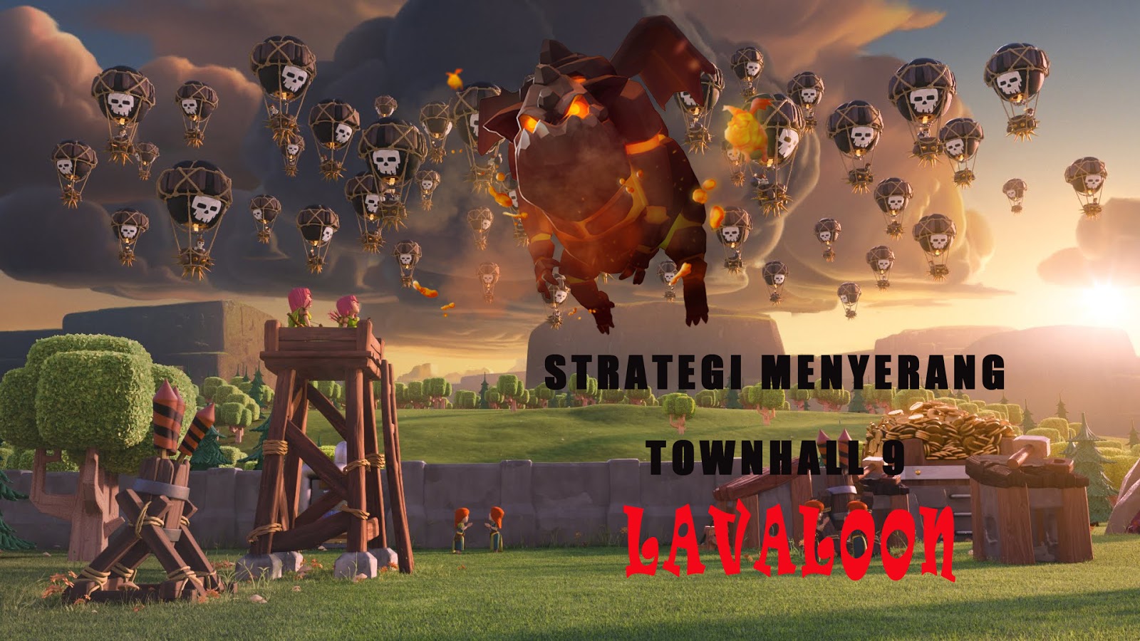 strategi war th 9 max terbaik lavaloon - clashers blog