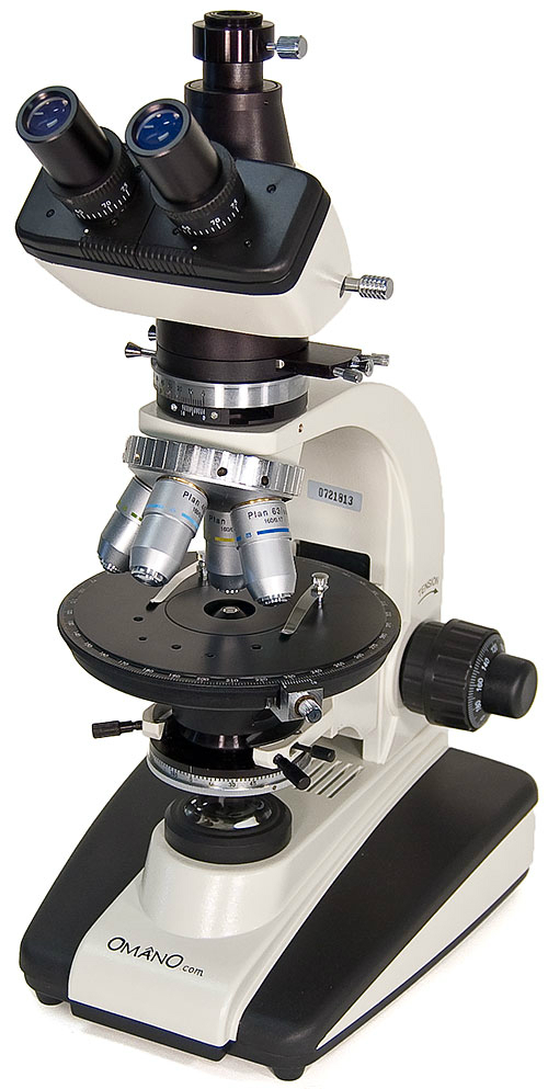Omano OM239P - Polarizing Trinocular Compound Microscope | MicroscopeX