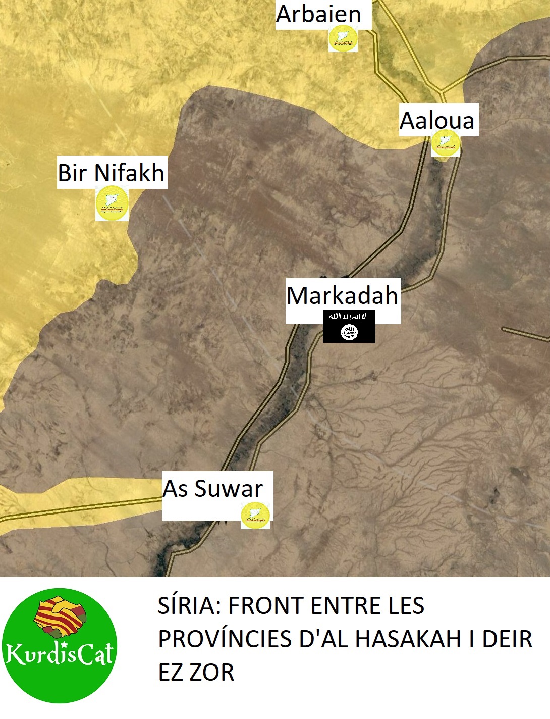 KurdisCat: Les SDF inicien la marxa sobre Markadah i avancen 25 km