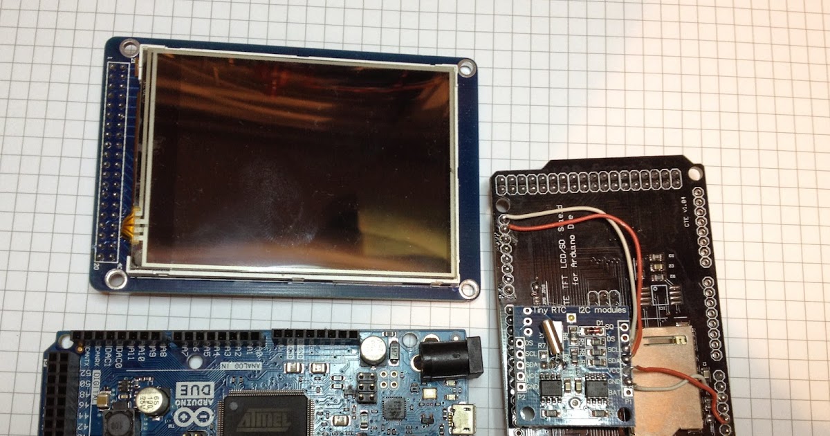 Thd Arduino Projekte Arduino Due Tft Analog Uhr