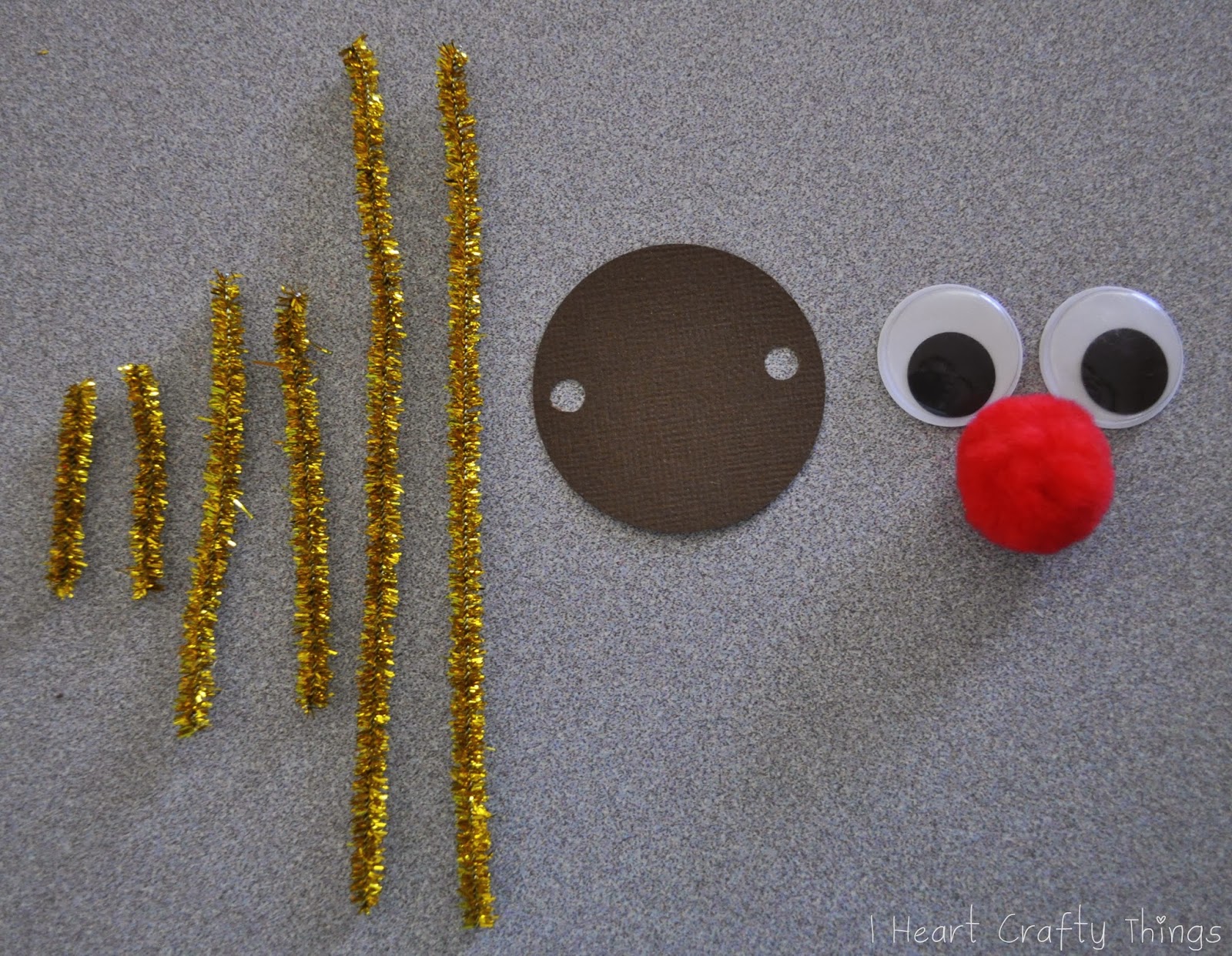 Rudolph Reindeer Craft - I Heart Crafty Things