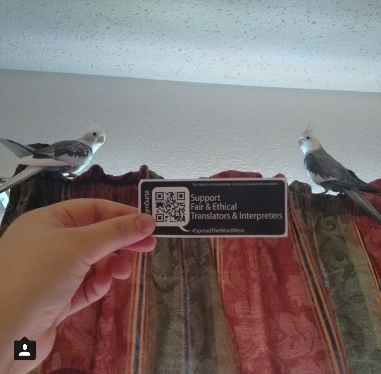 Fair & Ethical Translators and Interpreters, Sticker Tagging Campaign