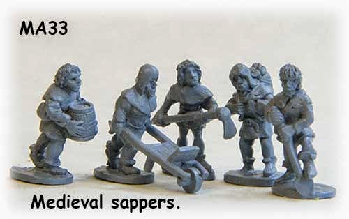 Wargame News and Terrain: Museum Miniatures: New 15mm Medieval Sappers ...