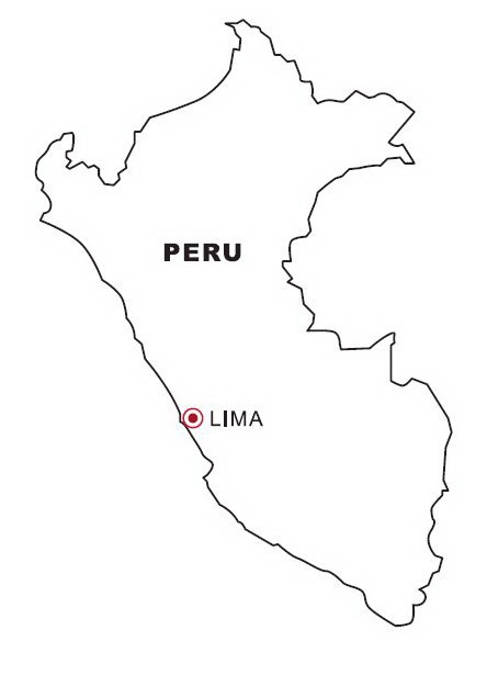 Peru Map Coloring Coloring Pages
