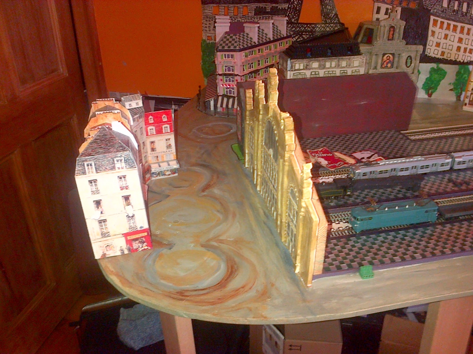 French Model Railway: Switching some buildings around - maybe.