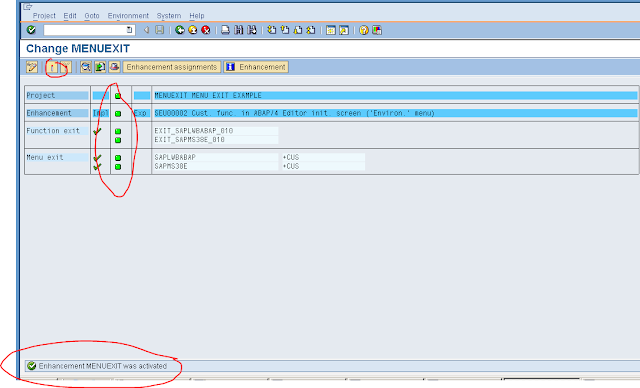 SAP TECH: Menu Exits