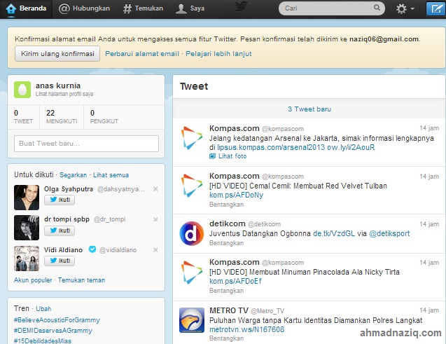 ANDA INGIN TAHU: Cara Membuat Twitter dengan Mudah dan Cepat