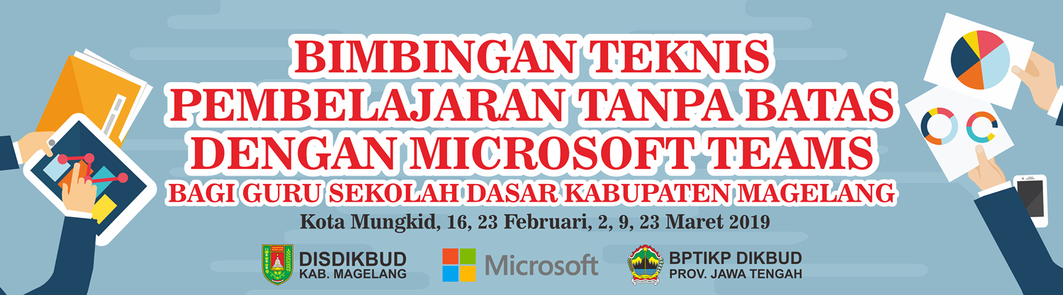 (CDR) Banner Bimtek Pembelajaran Tanpa Batas dengan Microsoft Teams ...