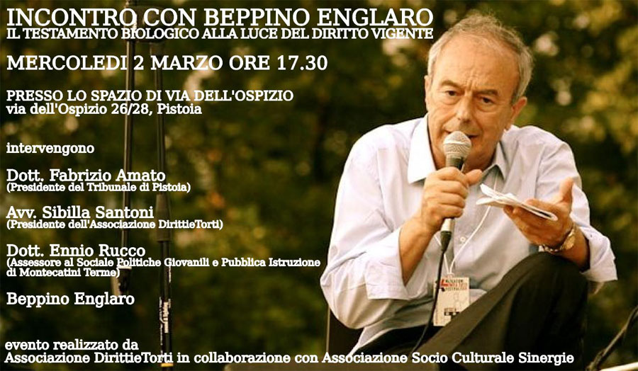 Skeda Blog: Beppino Englaro allo Spazio di Via dell'ospizio - Pistoia