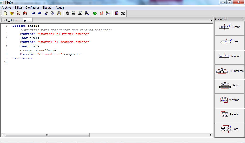 mi examen de programacion: Programa Elaborado de PSeInt