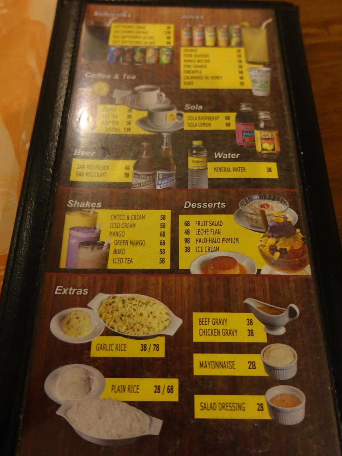 The Mediocre Wanderer: SUNBURST CHICKEN MENU