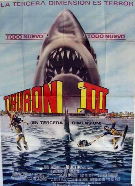 Todo El Terror Del Mundo: Tiburon 3D, El Gran Tiburon (Jaws 3-D: El ...