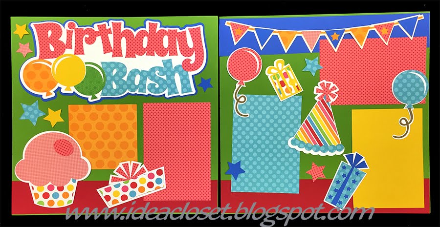 Birthday Layout pages | Idea Closet