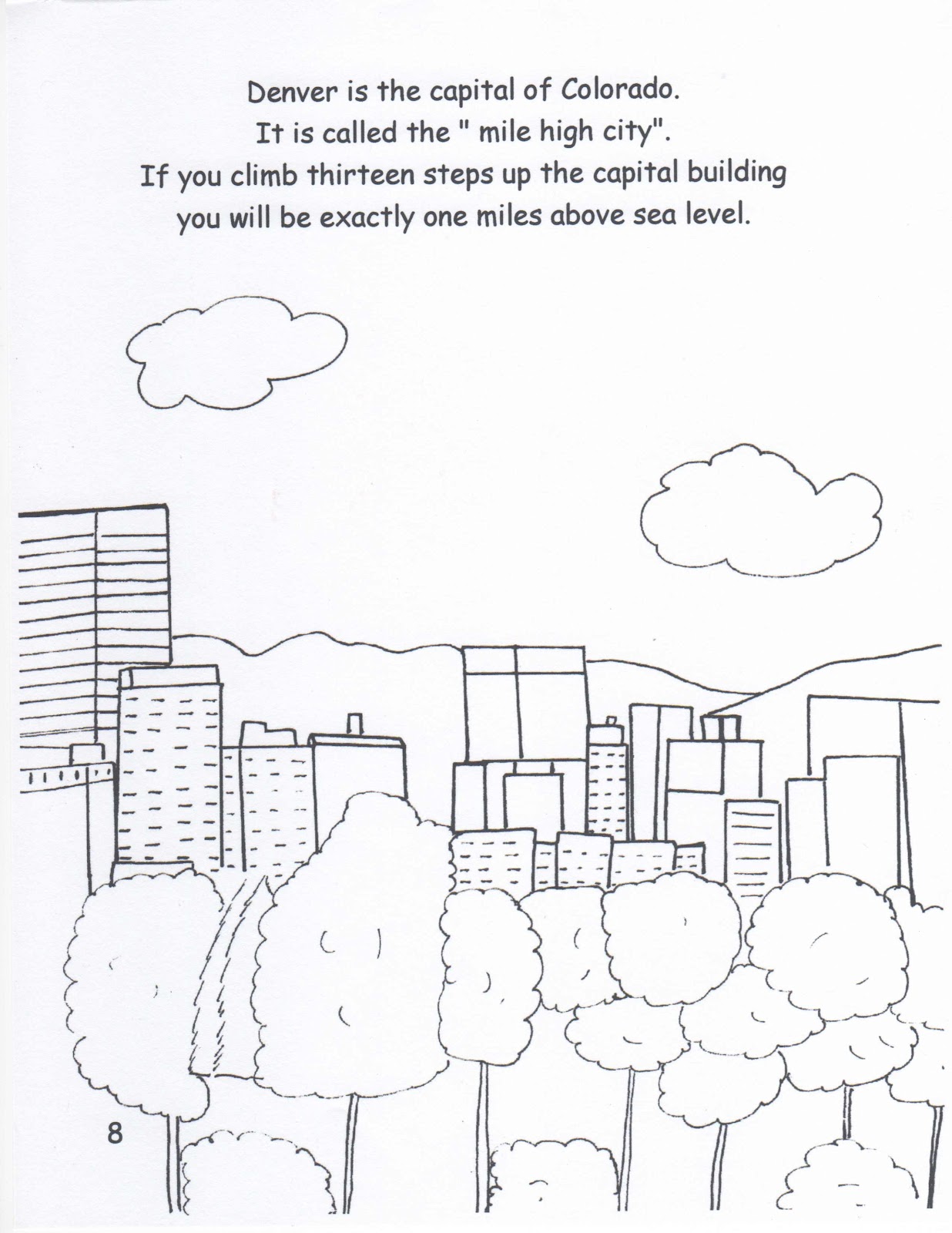 color the United States: Color Colorado